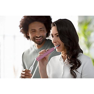 Philips Sonicare 4100 Rechargeable Electric Toothbrush, with Pressure Sensor, 2 Intensity Settings, SmarTimer and QuadPacer, 14-Day Battery Life, Deep Pink, Model HX3681/26