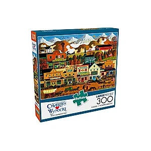 Buffalo Games - Charles Wysocki - Pete's Gambling Hall - 300 Large Piece Jigsaw Puzzle