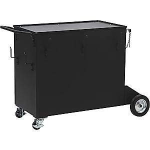 Klutch Heavy-Duty Welding Workstation - 4-Drawers, 50 3/4in.L x 24 3/8in.W x 34 5/8in.H