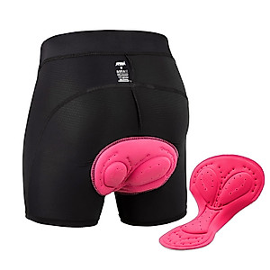 JEPOZRA Women's Cycling Underwear with Padding Cycling Shorts for Women Workout Shorts for Road Bikes,Horseback Riding