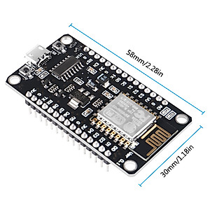 AITIAO 5Pcs ESP8266 NodeMCU LUA CH340 ESP-12E WiFi Internet Development Board 4M Flash Serial Wireless WiFi WLAN Module New Version Compatible with MicroPython