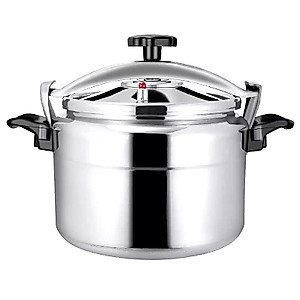 Aluminum Explosion-Proof Pressure Cooker- 7L~15L Capacity- Silver (15L)