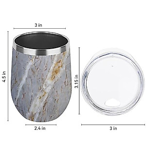 silichee 20 Oz Stainless Steel Coffee Travel Mug with Lid Golden Violet Yellow Brown Floral Ornament in Style Insulated Tumblers Vacuum Coffee Mugs for Hot and Cold Wine,Drinks,Coffee