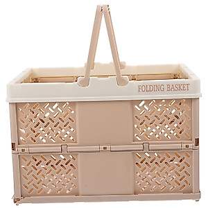 Yardwe 2pcs Picnic Basket Fruit Containers with Lids Toy Storage Bins Plastic Storage Bins with Lids Washing Tub Desk Organizer Basket Grocery Shopping Baskets Household Storage Bin Eggs