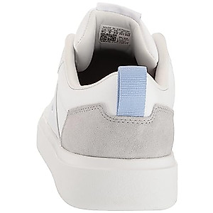 adidas Women's Park St Sneaker, White/White/Blue Dawn, 8.5