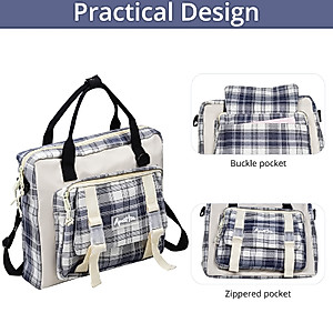 AoMoon Kawaii Backpack Japanese Cute School Bag Ita Bag JK Uniform Bag Aesthetic Backpack with Pin and Cute Accessories for Girls (Black)