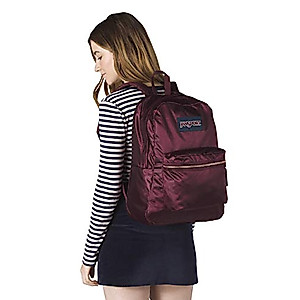 JanSport JS0A3C4W50C High Stakes Backpack, Russet Red/Rose Gold