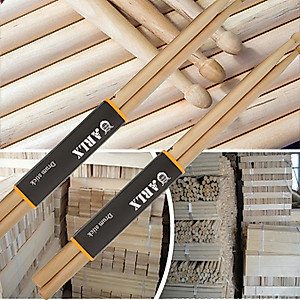 7a Drum sticks Wood Tip 7a drumsticks Maple drum sticks for kids youth (2 Pair Maple 7A Drumstick)