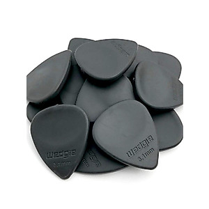 Wedgie WRPP31H Rubber Guitar Picks 3.1mm Hard, 3 Pack