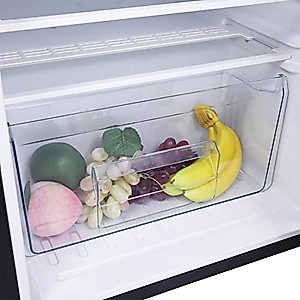 2-Door Design Refrigerator|Compact Fridge Includes A Freezer And A Refrigeration Compartment|Quiet Small Refrigerator For Office Dorm Or Apartment