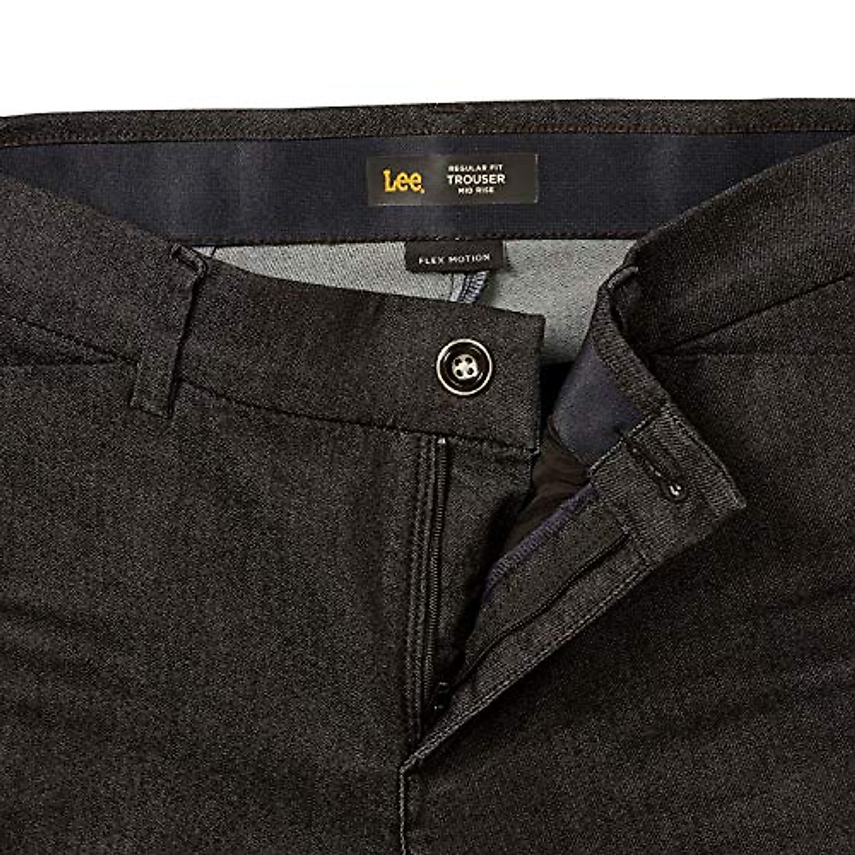 Lee Women's Ultra Lux Comfort with Flex Motion Trouser Pant Black 8 Medium