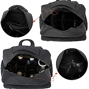 Hritok Bartender Travel Kit Backpack with Insulated Cooling Pouches & Padded Compartments for Wine, Cocktail Shaker and Bar Tools Set, Perfect for Home Indoor Outdoor Patio Party, Bag ONLY