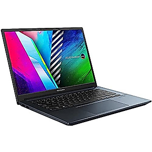 ASUS VivoBook Pro 14" OLED WQXGA 2880x1800 16:10 Laptop, Core i5-11300H, 8GB RAM, 256GB PCIe SSD, WiFi 6, Thunderbolt 4, Color Quiet Blue K3400PA (Renewed)