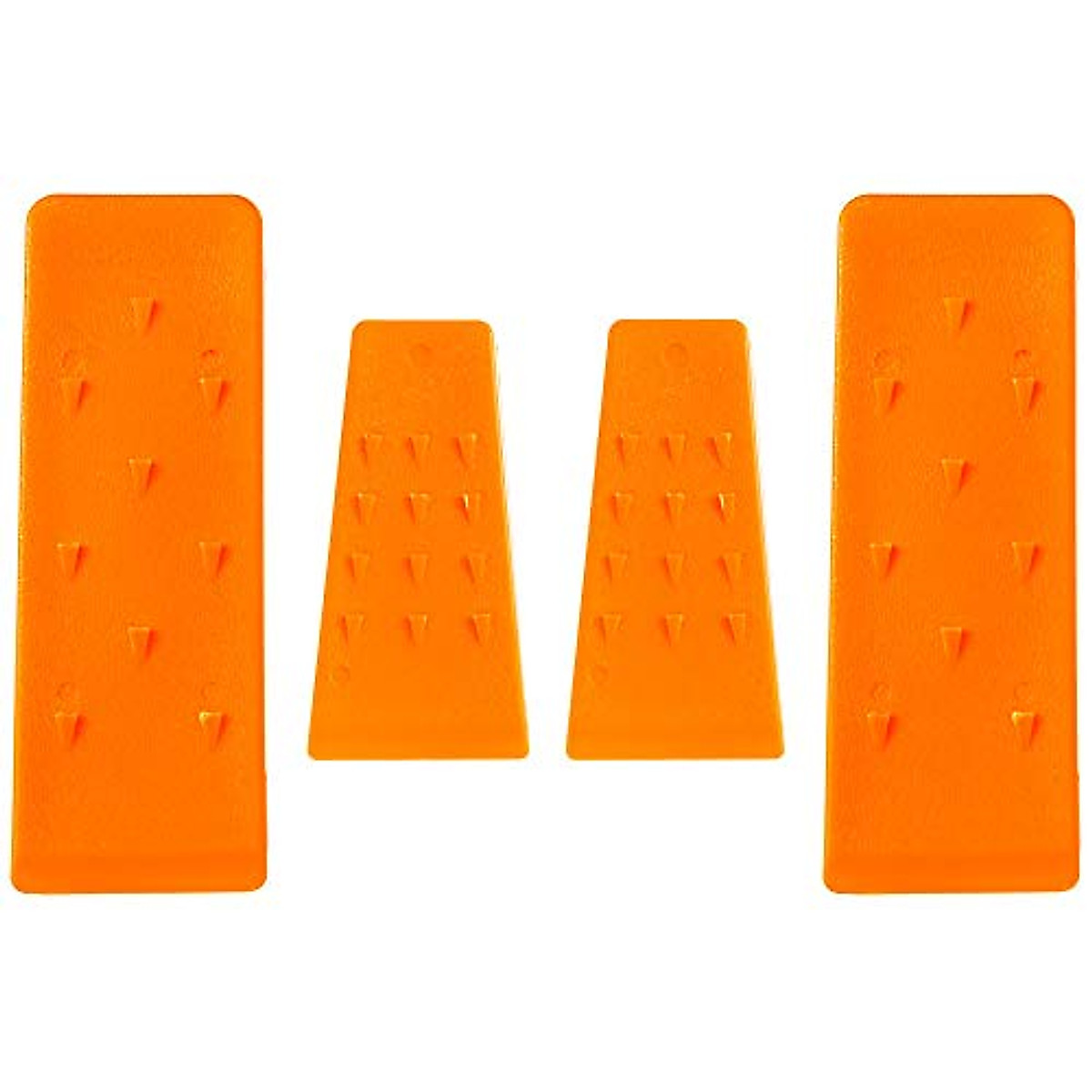 GarMills Tree Felling Wedges Spiked Logging Tools for Chainsaw Tree Log Cutting Set of 4 Pack with 2 x 5.5 Inch and 2 x 8 Inch.