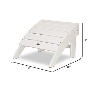 POLYWOOD® Palm Coast Ottoman, White