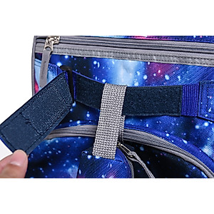 Tilami Rolling Backpack 18 inch Boys and Girls Laptop Backpack, Galaxy