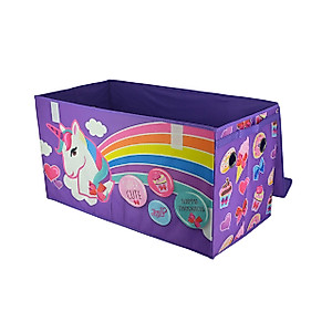 Idea Nuova JoJo Siwa 5 Piece Storage Set Including Collapsible Trunk, 2 Storage Cubes, 1 Sequin Storage Cube and 1 Pop Up Hamper