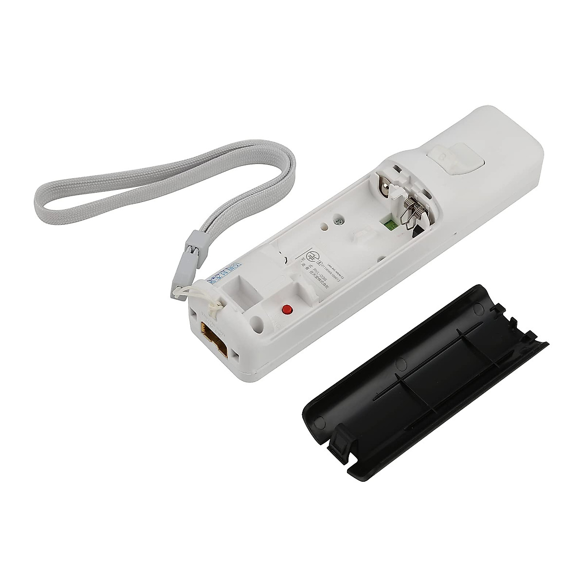 Trenro Wii Remote Controller Battery Cover, 2 Pack Back Cover Replacement for Nintendo Wii/Wii U Remote -Black