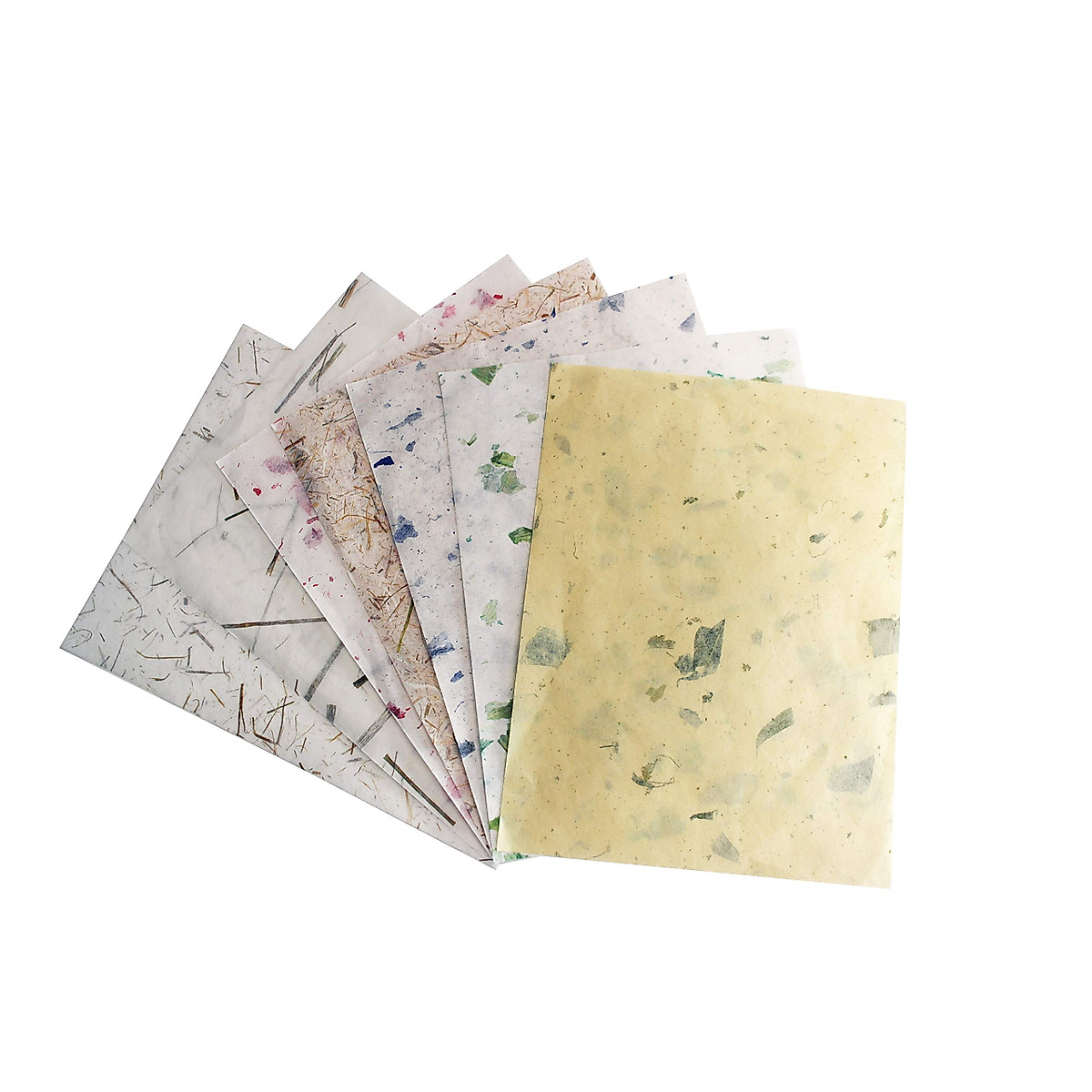 60 Sheets 8.5 x 11 inch Handmade Paper Mulberry Paper Sheets for Crafts Japanese Tissue Paper with Designs 8.5 by 11 inch Letter Size Collage Art Supplies soap Paper Packaging wrap soap Supplies Bulk