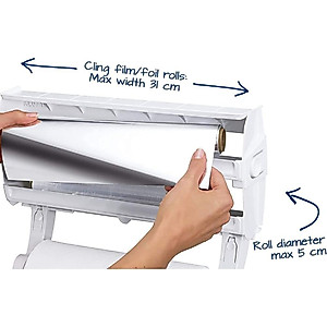 Leifheit 25771 Dérouleur mural rouleaux cuisine Parat F2 blanc