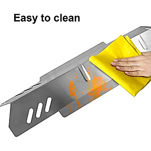 SafBbcue DGF350CSP DGP350NP Replacement Parts Kit for Dyna-Glo DGF350CSP-D DGP350SNP M365GMDG14 Heat Plates Shield Flame Tamer Burner Tube