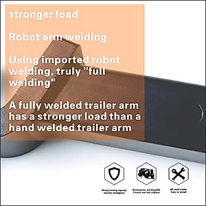 Trailer Hitch Ball Mount Towing Kit with Stabilizer and Silencer Pad Ball Pin Clip fits 2 inch Drop Receiver 6500lbs Class III