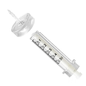QiQiBaby Disposable 10pcs 0.5ml Empty Ampoule with 1pc Adapter Cap Replacement Parts