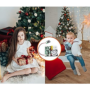 Press-Button Control Activated 8M MP3 Recordable PCB Sound Module USB Downloadable Sound Module for Crafts, Christmas,New Year Greeting Cards-with Speaker Lithium Battery Powered and USB Cable