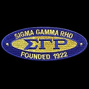 Sigma Gamma Rho New Oval Founding Date Emblem Patch