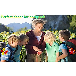 30 Packs Rainbow Flower Mini Pop Bubble Fidget Sensory Toys, Silicone Stress Relief Party Favors and Classroom Prize Gifts