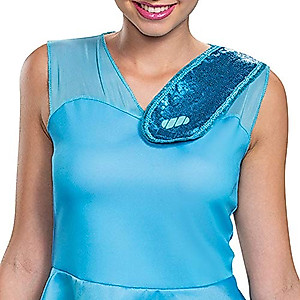 Disguise womens Poppy Costume, Official Trolls World Tour Movie and Headpiece Adult Sized Costumes, Blue, Small 4-6 US