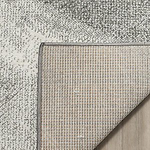 SAFAVIEH Glacier Collection Area Rug - 8' x 10', Grey & Multi, Modern Abstract Design, Non-Shedding & Easy Care, Ideal for High Traffic Areas in Living Room, Bedroom (GLA127C)