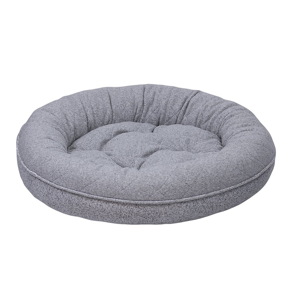 Arlee 59-00935GRY Donut Lounger and Cuddler Pet Bed, Large/X-Large, Gray