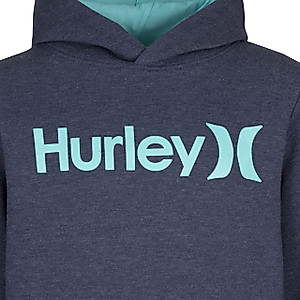 Hurley Boys' One and Only Pullover Hoodie, Armory Navy Heather, S