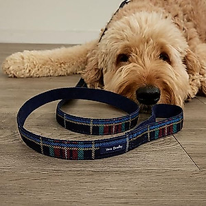 Vera Bradley Women's Recycled Lighten Up Water-repellent Pet Leash, Tartan Plaid, Medium