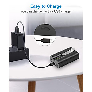 Replacement for Ring Battery Compatible with Ring-Doorbell-Camera 2/3/4/3plus, Stick Up Cam Battery (2nd and 3rd Gen), Spotlight Cam and Peephole Cam, 2Pack Rechargeable 3.65V 6040mAh Battery