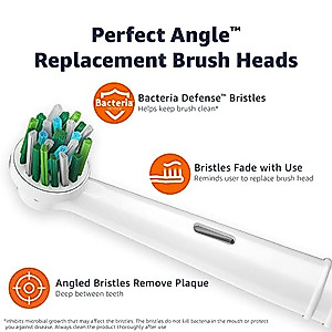 Amazon Basics Perfect Angle Replacement Brush Heads, 3 Count, 1-Pack