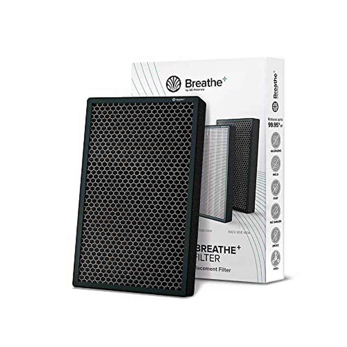 Breathe+ Pro Air Purifier Replacement Air Filter - Medical Grade HEPA Air Purifier - Air Purification System With Air Filter - Smart Air Purifier With Real-Time Air Quality Monitoring