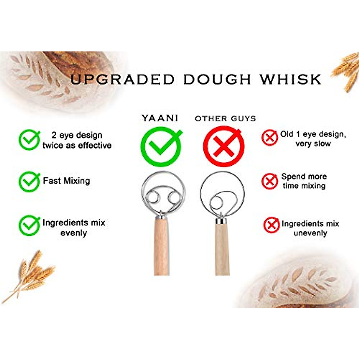 Bread Proofing Basket Set Of 2 Round and Oval, Banneton Proofing Basket + Danish Dough Whisk + Bread Scoring Lame + Stainless Steel Dough Scraper + Flexible Dough Scraper, Sourdough Tools Kit