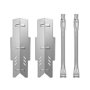 SafBbcue DGF350CSP DGP350NP Replacement Parts Kit for Dyna-Glo DGF350CSP-D DGP350SNP M365GMDG14 Heat Plates Shield Flame Tamer Burner Tube