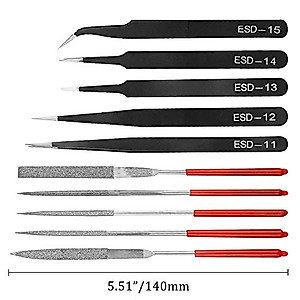 XINGYHENG 41Pcs Modeler Basic Tools Craft Set Compatible with Gundam Model Tools Kit with Plastic Box Hobby Model Assemble Building Repairing and Fixing DIY Craft Kit