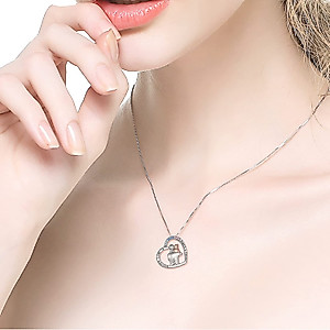 AOBOCO Daughter Birthday Gifts from Dad, Sterling Silver Father to Daughter Necklace Jewelry Gift