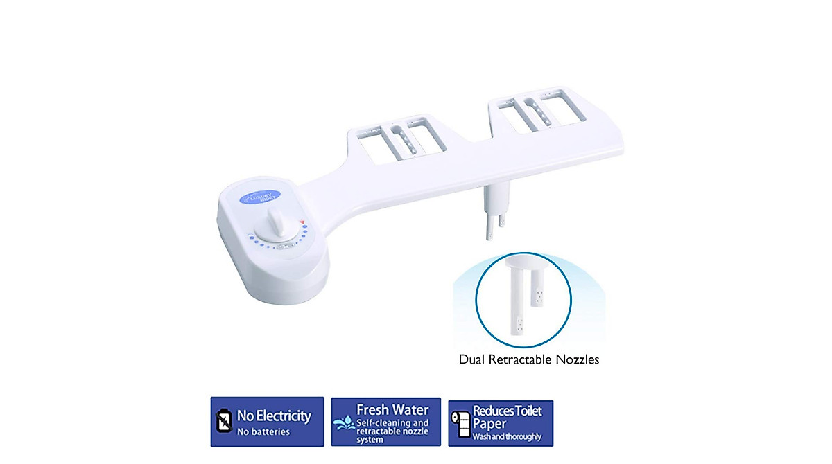 Self-Cleaning Retractable Nozzle Bidet for Easy Hygiene