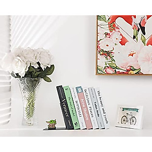 Cute Bookend for Office Desk Decor, Novelty Metal Book Ends Birthday Gifts for Men/Father/Husband, Heavy Duty Book End Stopper for Book Shelves Decorations (Metal)