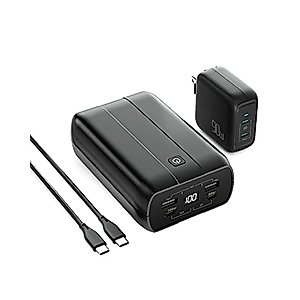 Portable MacBook Pro/Air Charger, imuto 100W Power Bank with 90W USB-C Charger Bundle, 99wh (26800mah) Portable Laptop Charger for Dell XPS, Lenovo, iPhone 14/13, Samsung, iPad Pro, Steam Deck, Switch