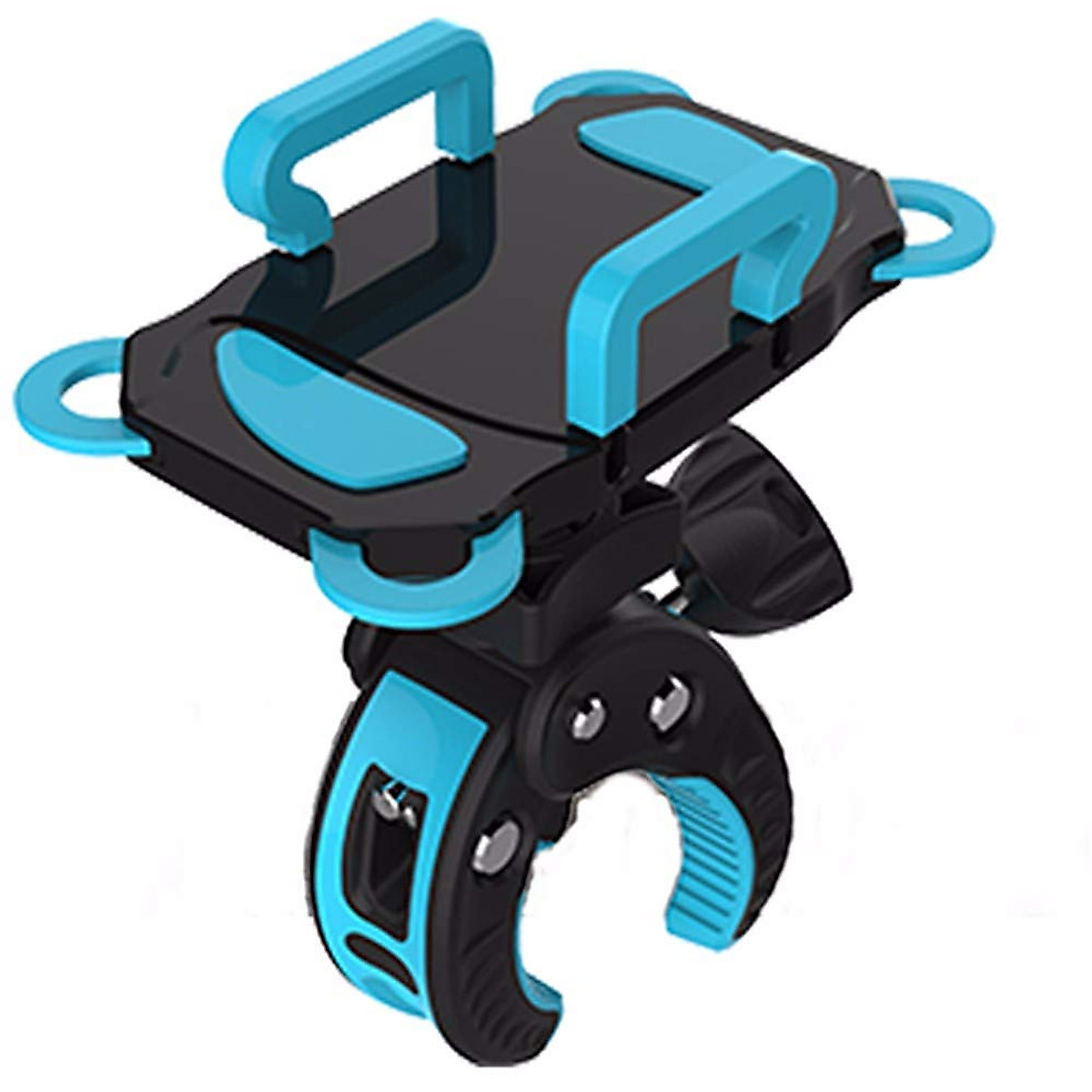 Toxz Bicycle Phone Mount Bike Phone Stand Holder,Adjustable Size,with Rubber Clamp Fixing,Bike Stand Accessories