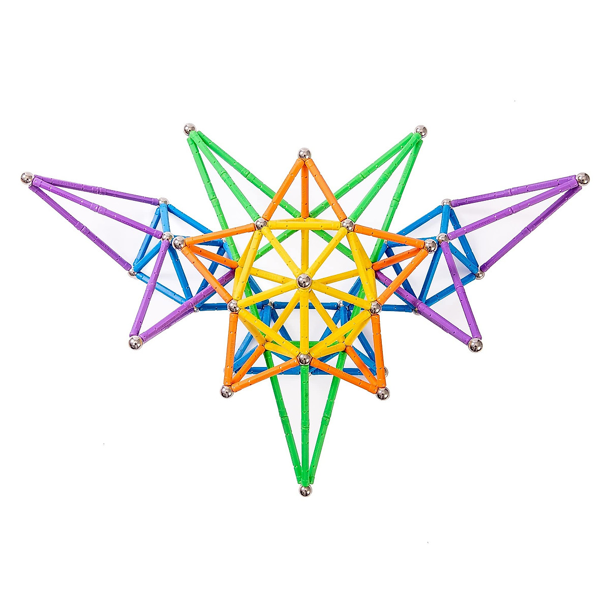 BANBBY 145pcs Magnetic Toys Upgraded 2.28 inches Building Sticks Set for Kids Magnet Games (10 Colors)