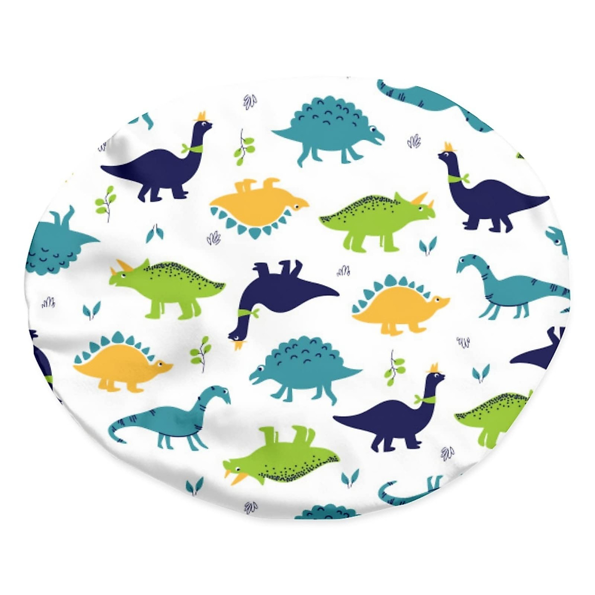 Babrukda Kids Hair Cover, Children Satin Bonnet, Boys Girls Satin Sleep Cap, Adjustable Elastic Band Beanie Hat for Night Sleeping Easy Clean Headwear for Toddler Baby Dinosaur