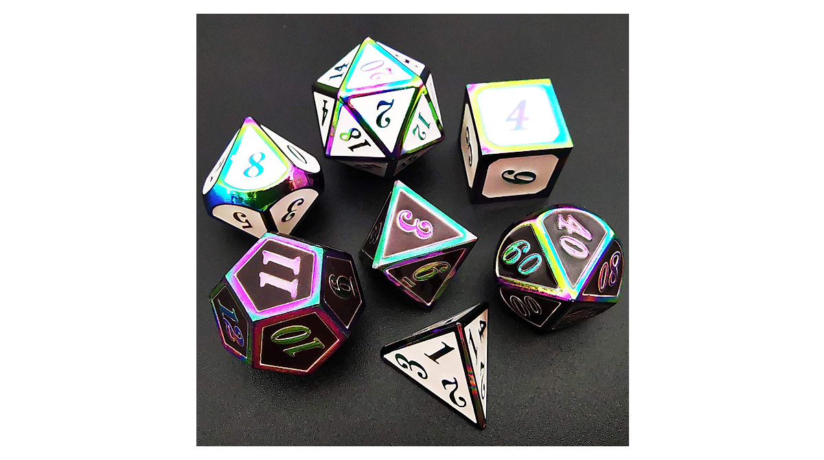 HAOMEJA Color Changing DND Dice Kit for RPG Games
