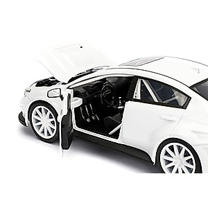 Jada Toys Fast & Furious 1:24 Mr. Little Nobody's Subaru WRX STI Die-cast Car, Toys for Kids and Adults, White (98296)